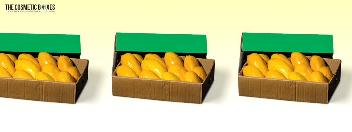Cardboard Fruits Gift mango Packaging Boxes - The Cosmetic Boxes